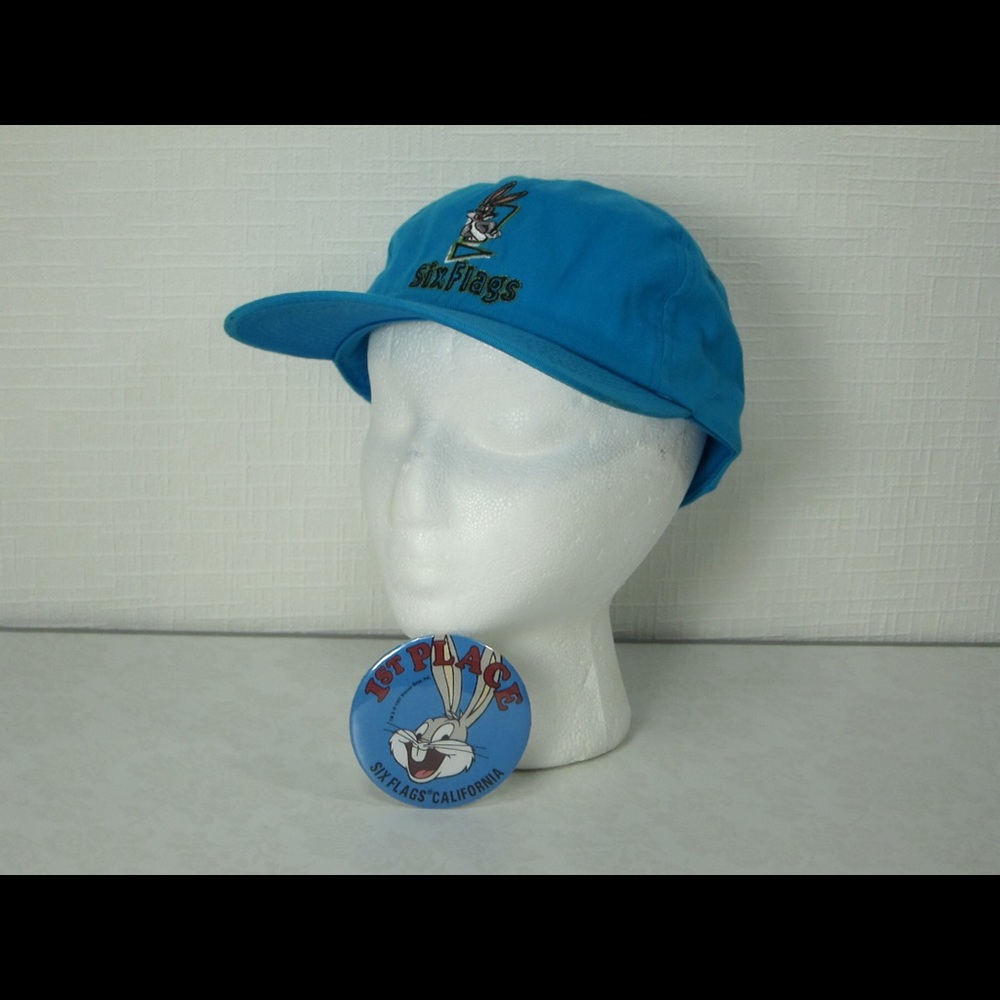 Vintage Six Flags Magic Mountain Bugs Bunny Hat - Gem